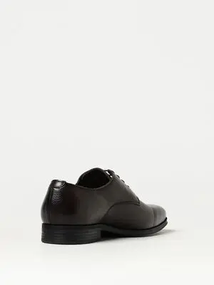 BOSS Leather Brogue Shoes - Brown