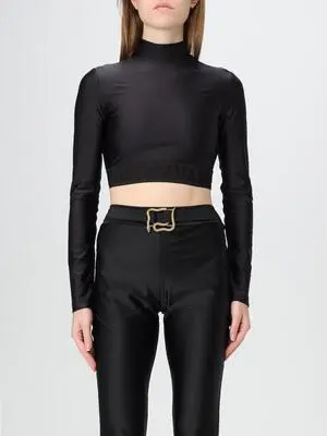 Just Cavalli Cropped High Neck Top
