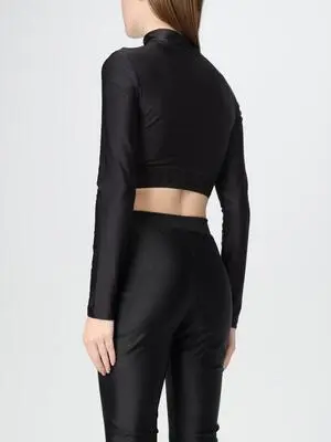 Just Cavalli Cropped High Neck Top
