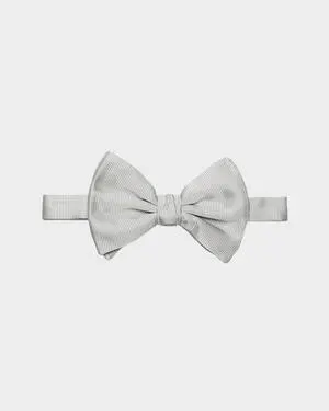 Giorgio Armani Apos;s Solid Silk Bow Tie - Blue