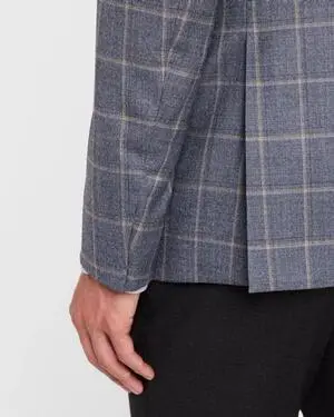 Giorgio Armani Windowpane Sport Coat - Grey