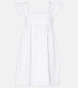 JULIET DUNN Cotton Mini Dress - White