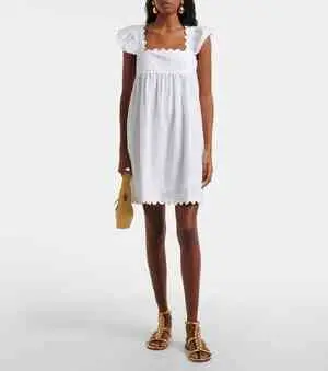JULIET DUNN Cotton Mini Dress