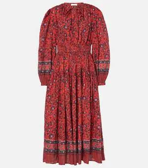 Ulla Johnson Mona Floral Midi Dress