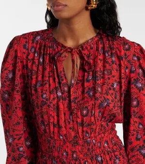 Ulla Johnson Mona Floral Midi Dress