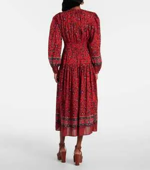 Ulla Johnson Mona Floral Midi Dress