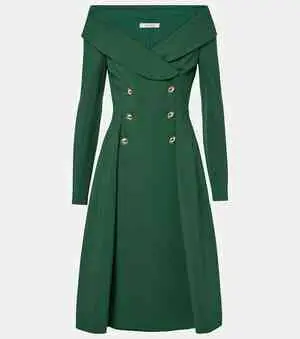 Dorothee Schumacher Off-shoulder Midi Dress
