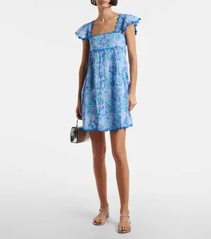 JULIET DUNN Printed Mini Dress