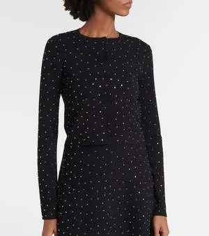 Altuzarra Ferris Embellished Cropped Cardigan