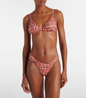 Faithfull The Brand Printed Bikini Top