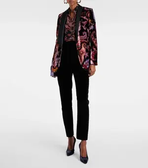 Etro Paisley Velvet Blazer
