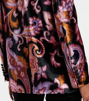 Etro Paisley Velvet Blazer