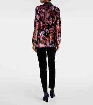 Etro Paisley Velvet Blazer