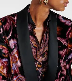 Etro Paisley Velvet Blazer