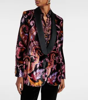 Etro Paisley Velvet Blazer