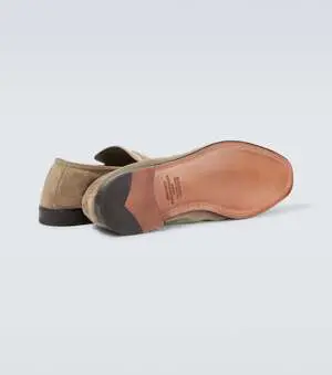 Zegna Suede Penny Loafers