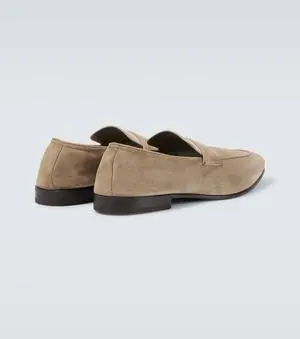 Zegna Suede Penny Loafers