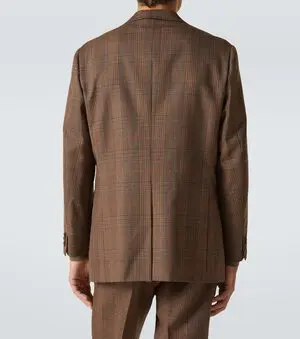 Auralee Prince Of Wales Wool Blazer