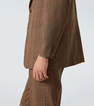 Auralee Prince Of Wales Wool Blazer