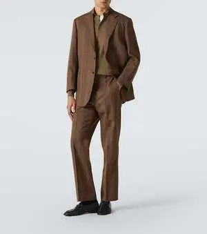 Auralee Prince Of Wales Wool Blazer