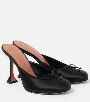 Amina Muaddi Lila 95 Satin Mules