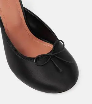 Amina Muaddi Lila 95 Satin Mules