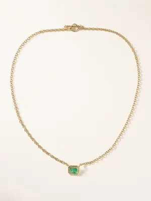 OCTAVIA ELIZABETH Seagrape 18-karat Recycled Gold Necklace - Green