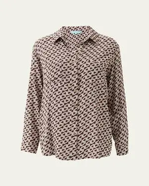Melissa Odabash Millie Printed Shirt