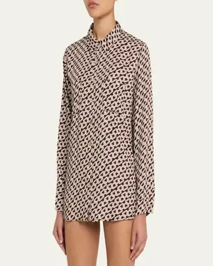 Melissa Odabash Millie Printed Shirt