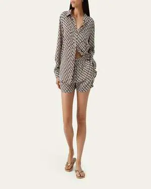 Melissa Odabash Millie Printed Shirt