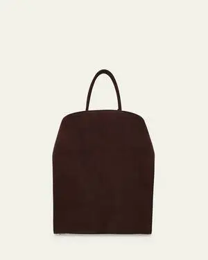 FERRAGAMO Hug Leather Tote Bag - T.moro