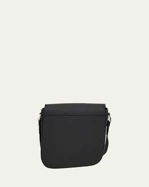 FERRAGAMO Fiamma Leather Shoulder Bag