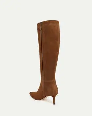 Veronica Beard Lisa Mid-heel Boots - Chestnut