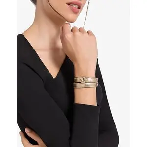 BVLGARI Turn Lock Small Leather Bracelet