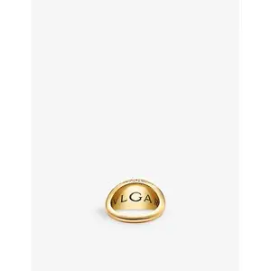 BVLGARI Cabochon 18ct Yellow-gold And Diamond Ring - Yellow Gold