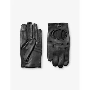 ASPINAL OF LONDON Leather Driving Gloves - Black