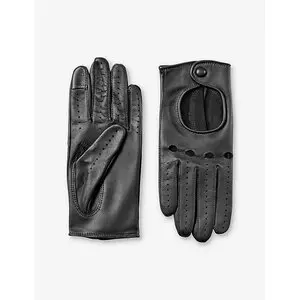 ASPINAL OF LONDON Leather Driving Gloves - Black