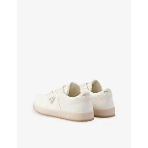 Prada Downtown Low-top Leather Trainers - Neutral