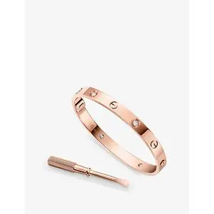 Cartier Love Bracelet With Diamonds - Rose Gold