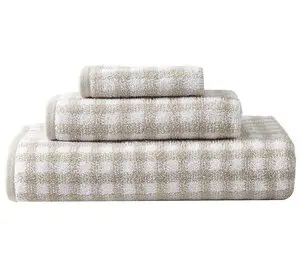 Laura Ashley Ginny Tan 3 Piece Towel Set - One-color