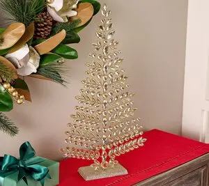 VALERIE PARR HILL As Is 19' Faceted Jewel Tree With Glittered Base Valerie - One-color