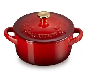 LE CREUSET 8 Oz. Round Mini Holly Cocotte - One-color