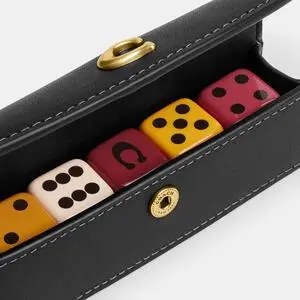 COACH® Dice Set - Brass/black