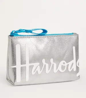 Harrods Metallic Logo Coin Purse