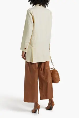 Max Mara Cotton And Linen-blend Twill Blazer