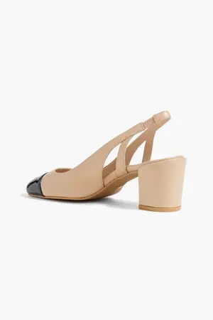 STUART WEITZMAN Sleek 50 Leather Slingback Pumps