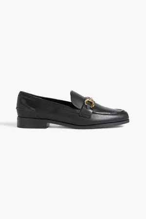 STUART WEITZMAN Owen Embellished Leather Loafers