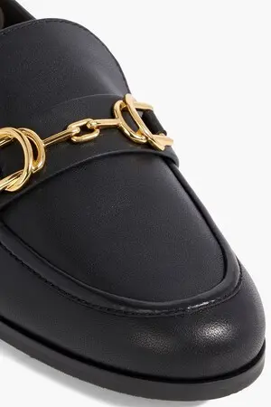 STUART WEITZMAN Owen Embellished Leather Loafers