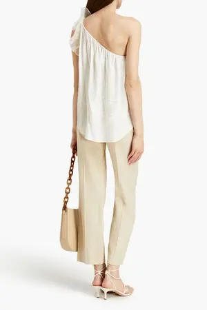 Isabel Marant Étoile Melody One-shoulder Floral-jacquard Top