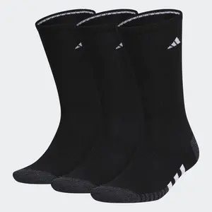 Adidas Cushioned Crew Socks 3 Pairs - Black / Onix / White